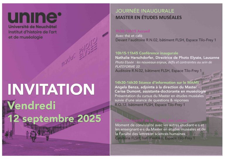 MASTER en études muséales - Institut d'histoire de l'art et de muséologie